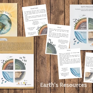 Planet Earth Poster Set: Homeschool Science Curriculum (digital ...