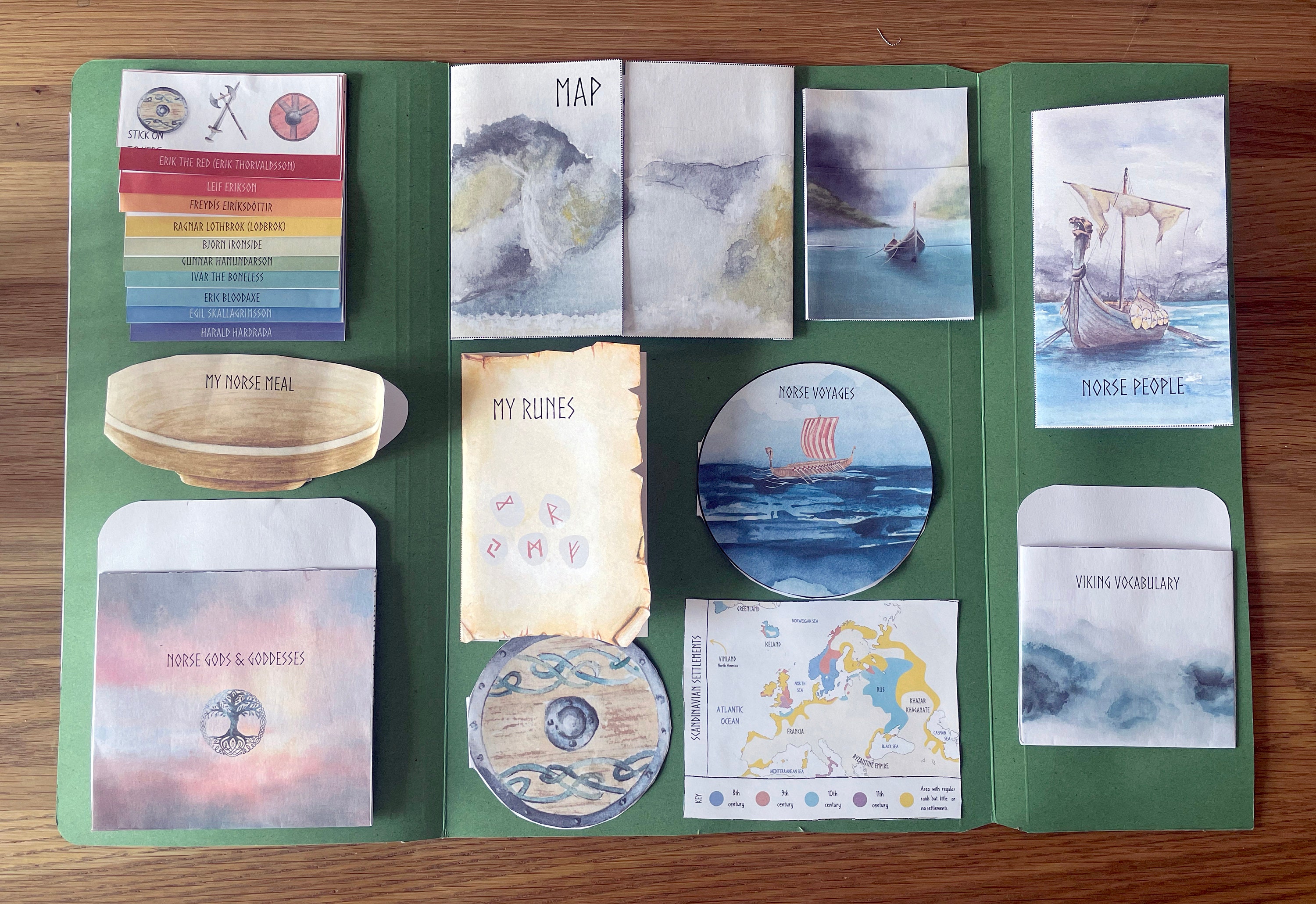SPECIAL OFFER! DIGITAL Explore the Vikings | Norse Mythology Lapbook ...