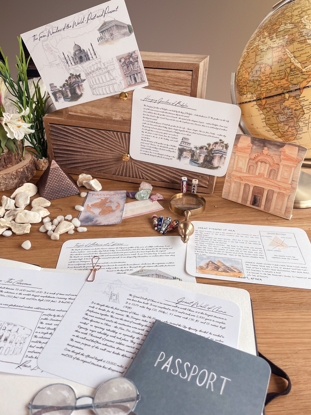 DIGITAL Seven Wonders of the World Pack | Homeschool Geography ...