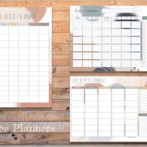 DIGITAL Homeschool Weekly Planner Monthly Planner Teacher - Etsy