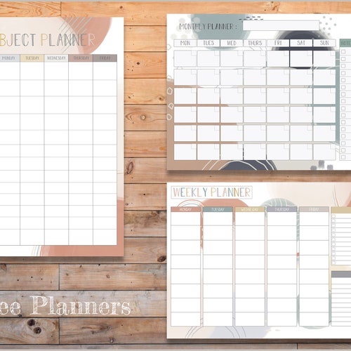 DIGITAL Homeschool Weekly Planner Monthly Planner Teacher - Etsy