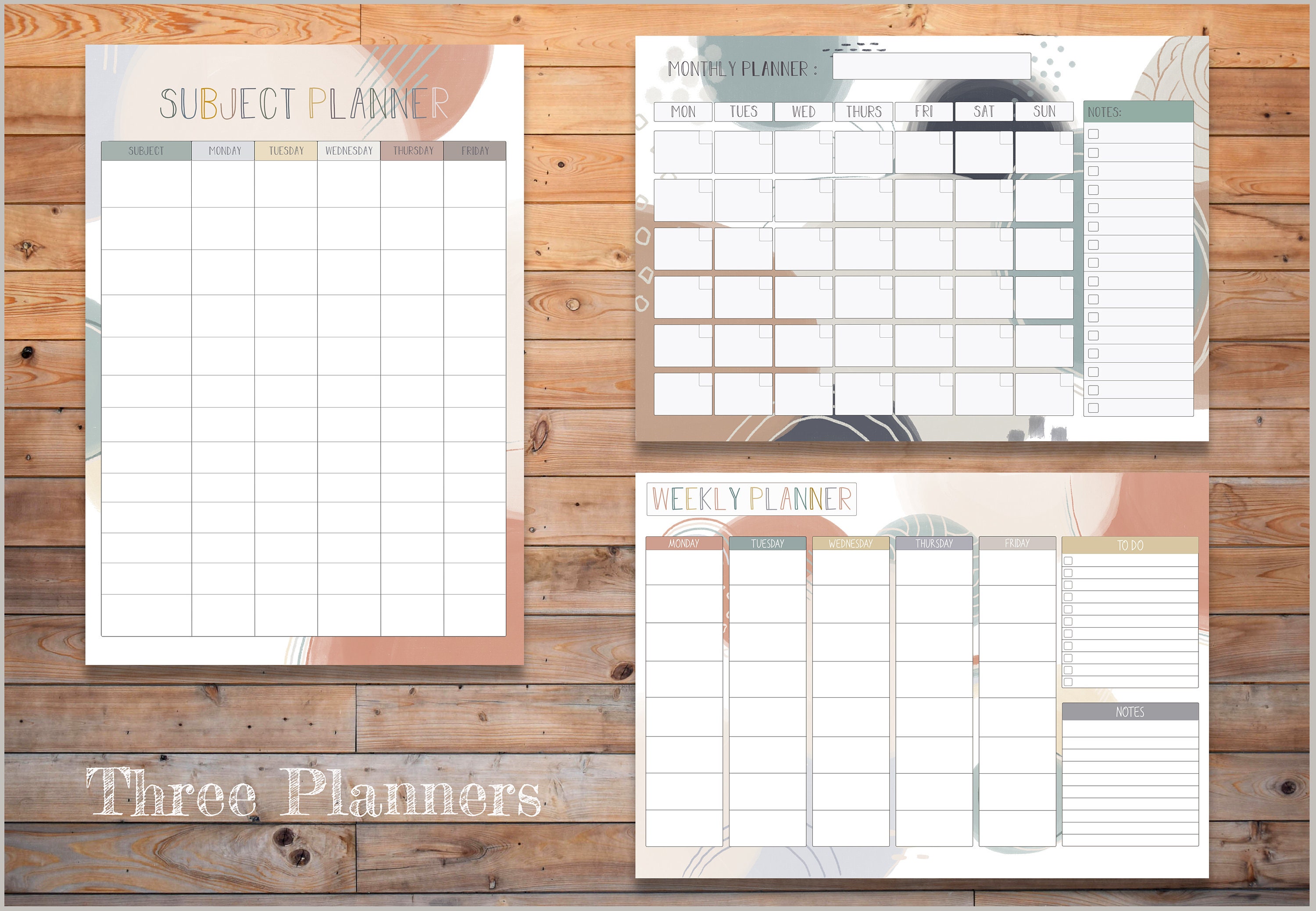 DIGITAL Homeschool Weekly Planner Monthly Planner Teacher | Etsy