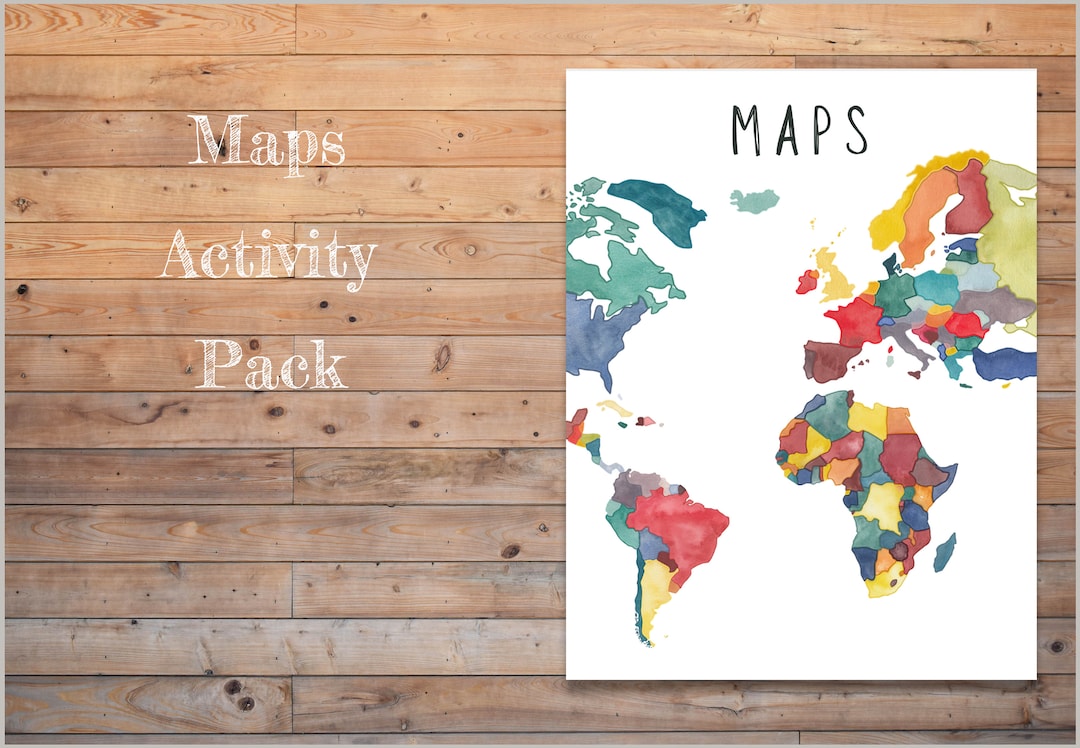 Digital World Maps Learning Resource | the World Printable Geography ...