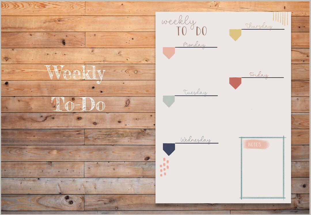 DIGITAL Homeschool Weekly to Do List Planner - Etsy