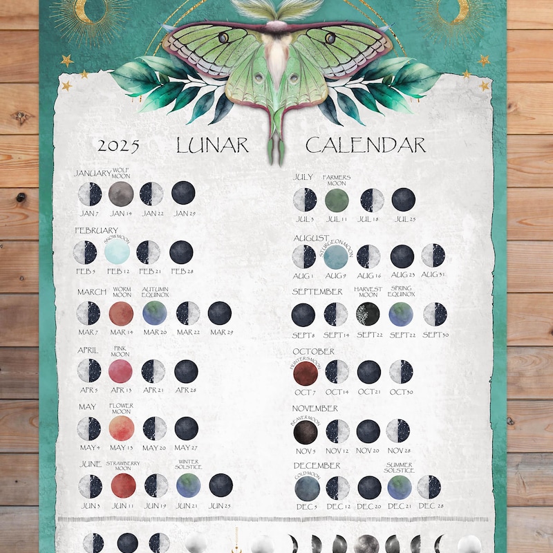 Moon Phases 2026 Southern - Etsy