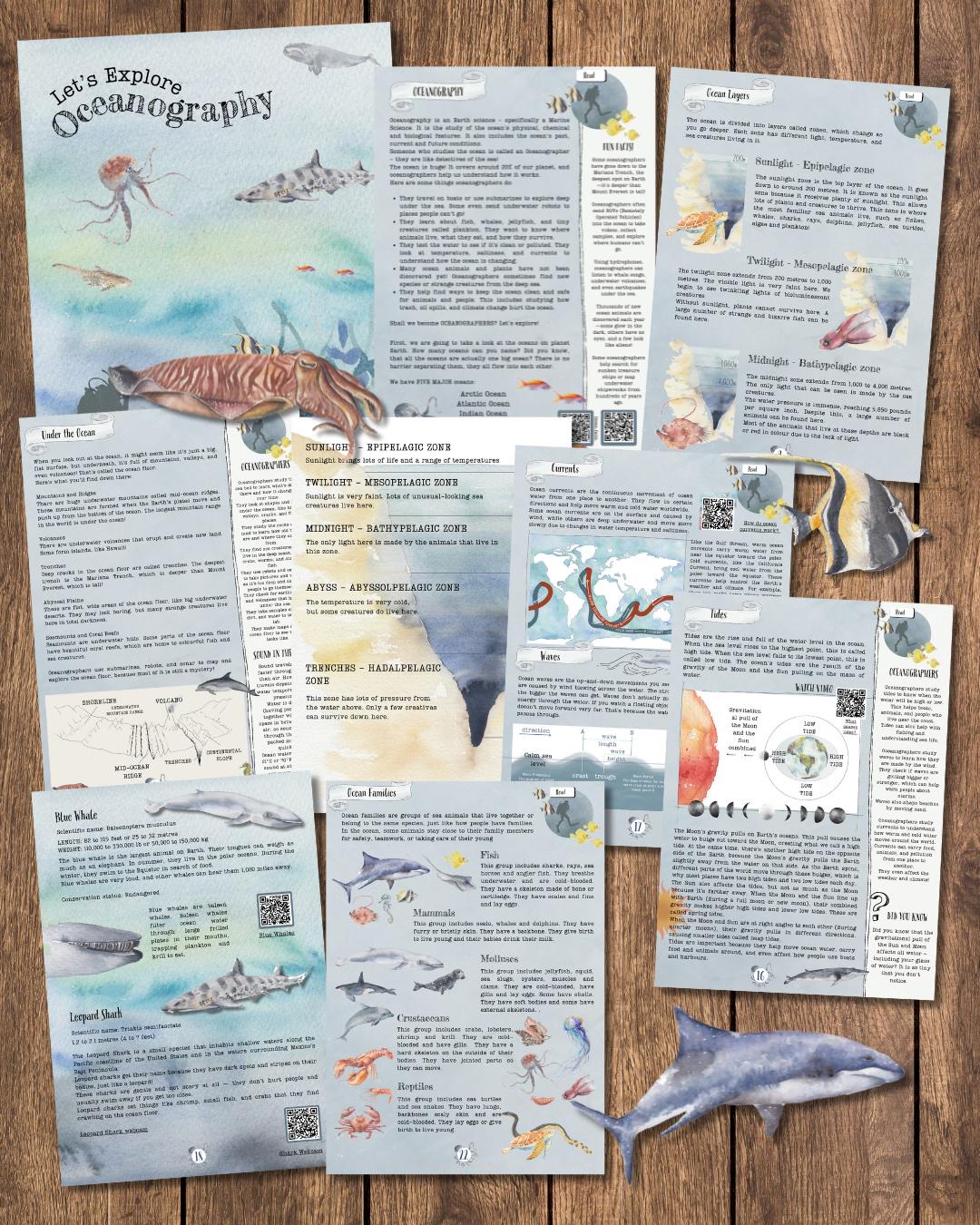 DIGITAL UPDATED Oceanography Lesson Plan | 4-week Homeschool Unit Study ...