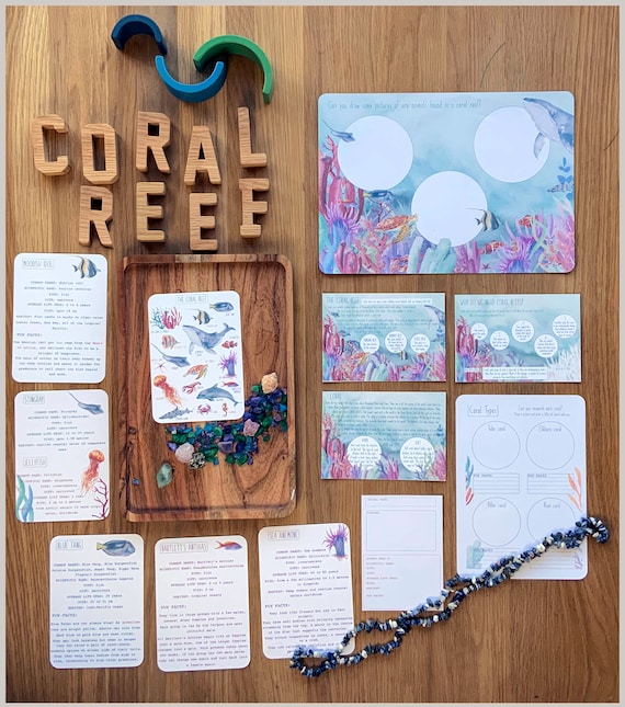 DIGITAL Coral Reef Educational Pack Coral Reef Worksheet - Etsy