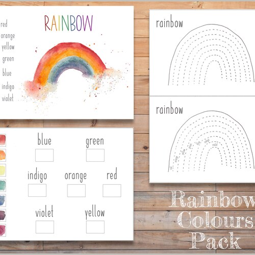 DIGITAL Rainbow Science Education Pack Montessori Materials - Etsy
