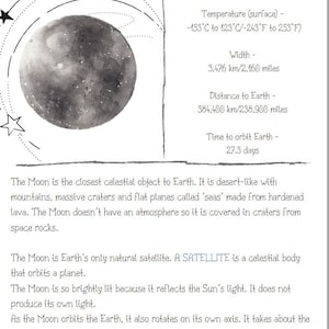 DIGITAL Moon Phases Educational Pack - Etsy