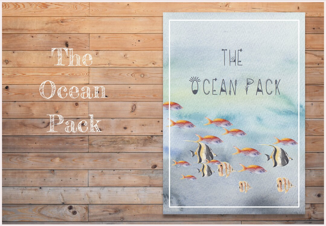 DIGITAL Oceans Everything Pack - Etsy