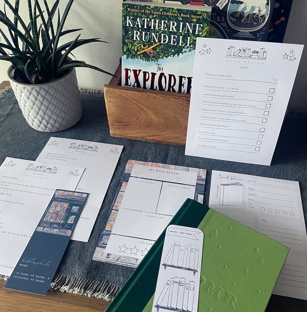 DIGITAL World Book Day - Book Review Worksheets, Homeschool - Etsy