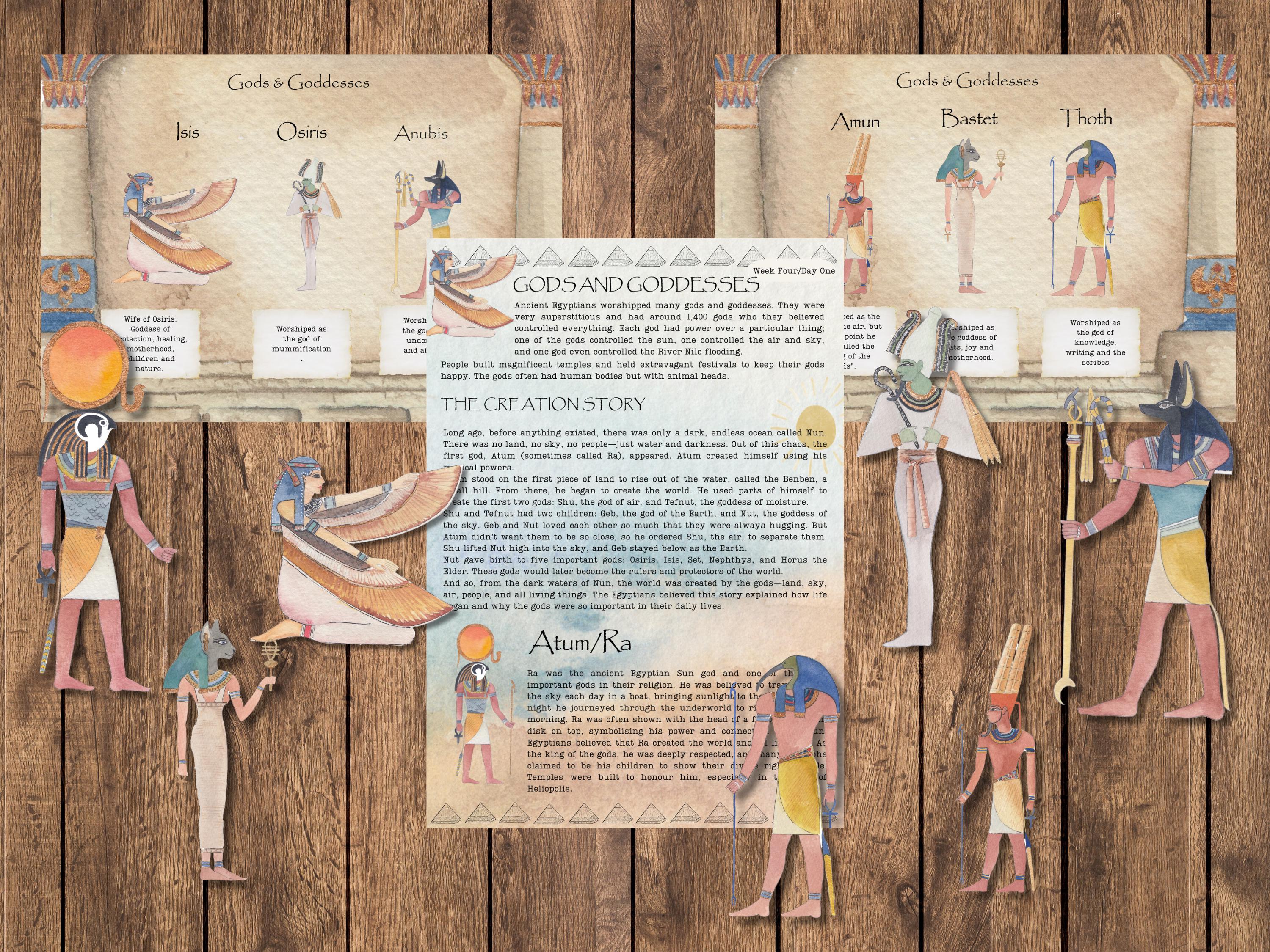 Ancient Egypt Homeschool Curriculum | 4-week Daily Lesson Plan (PDF - Etsy