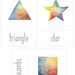 DIGITAL Shapes Poster and Match Set - Etsy