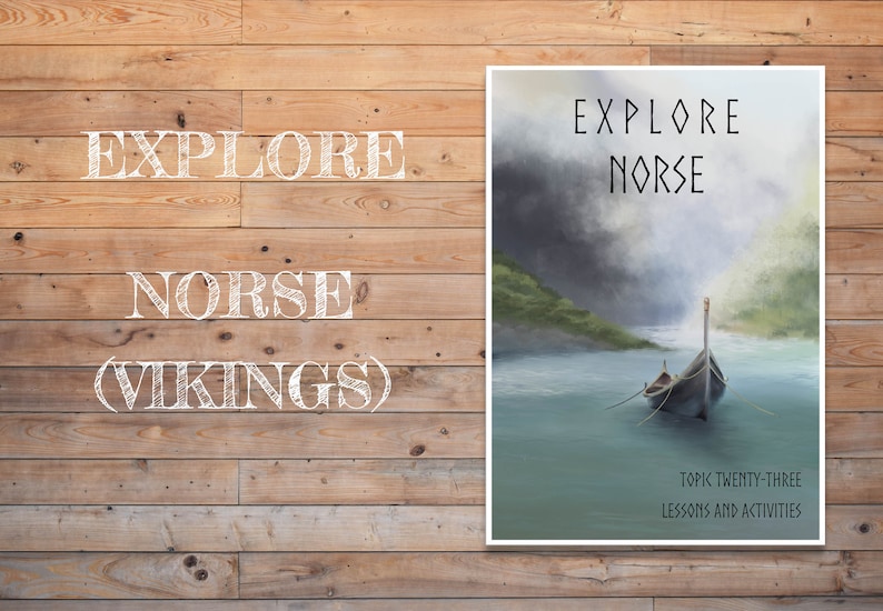 DIGITAL Explore the Vikings | Norse Mythology Lapbook & Lesson Plan - Etsy