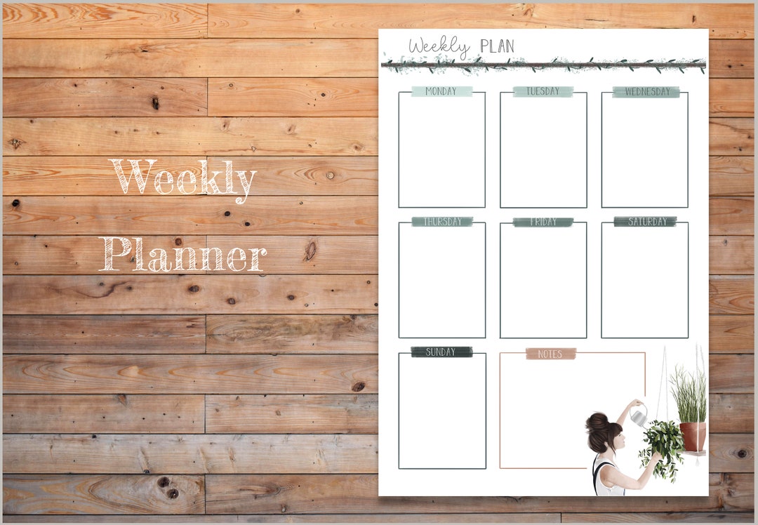 DIGITAL Weekly Planner - Etsy