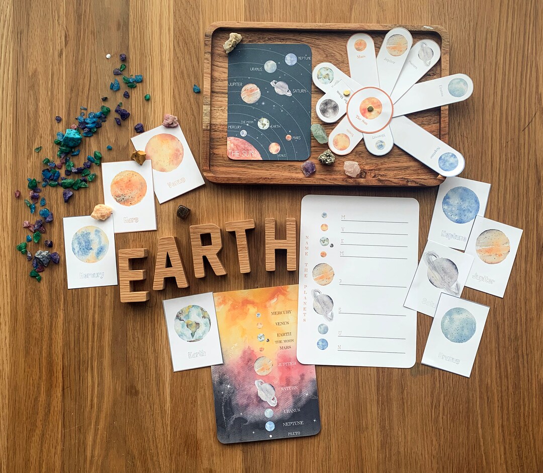DIGITAL Planets, Moon & Stars Pack | Space Science Printables ...