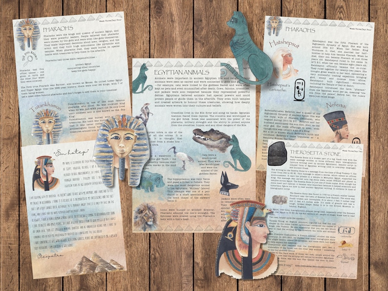 Ancient Egypt Homeschool Curriculum | 4-week Daily Lesson Plan (PDF - Etsy