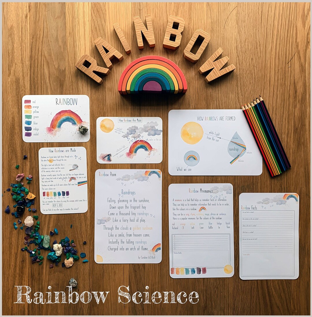 DIGITAL Rainbow Science Education Pack | Homeschool STEM Printable ...