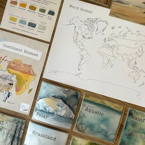 DIGITAL Continent Biomes Maps | Homeschool, Waldorf & Montessori ...