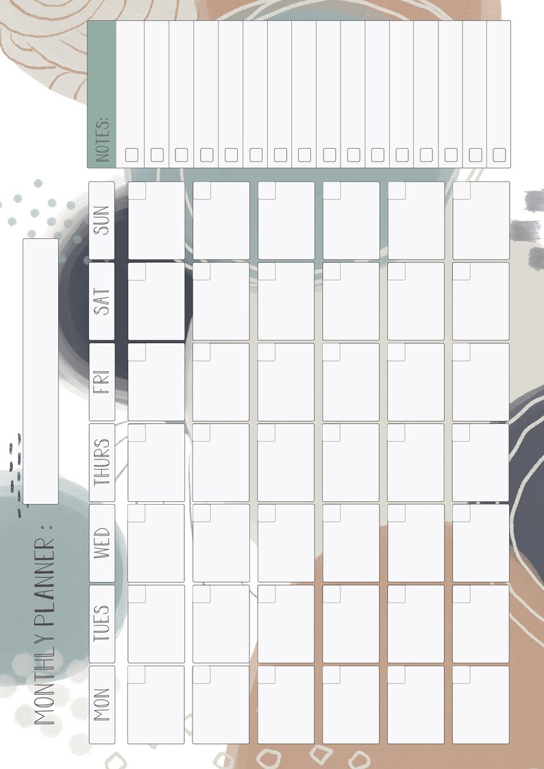 DIGITAL Homeschool Weekly Planner Monthly Planner Teacher - Etsy