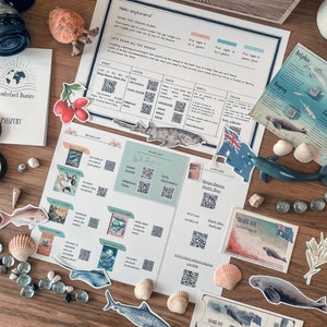 Wanderlust Diaries - Shark Bay - Sharks, Homeschool - Etsy