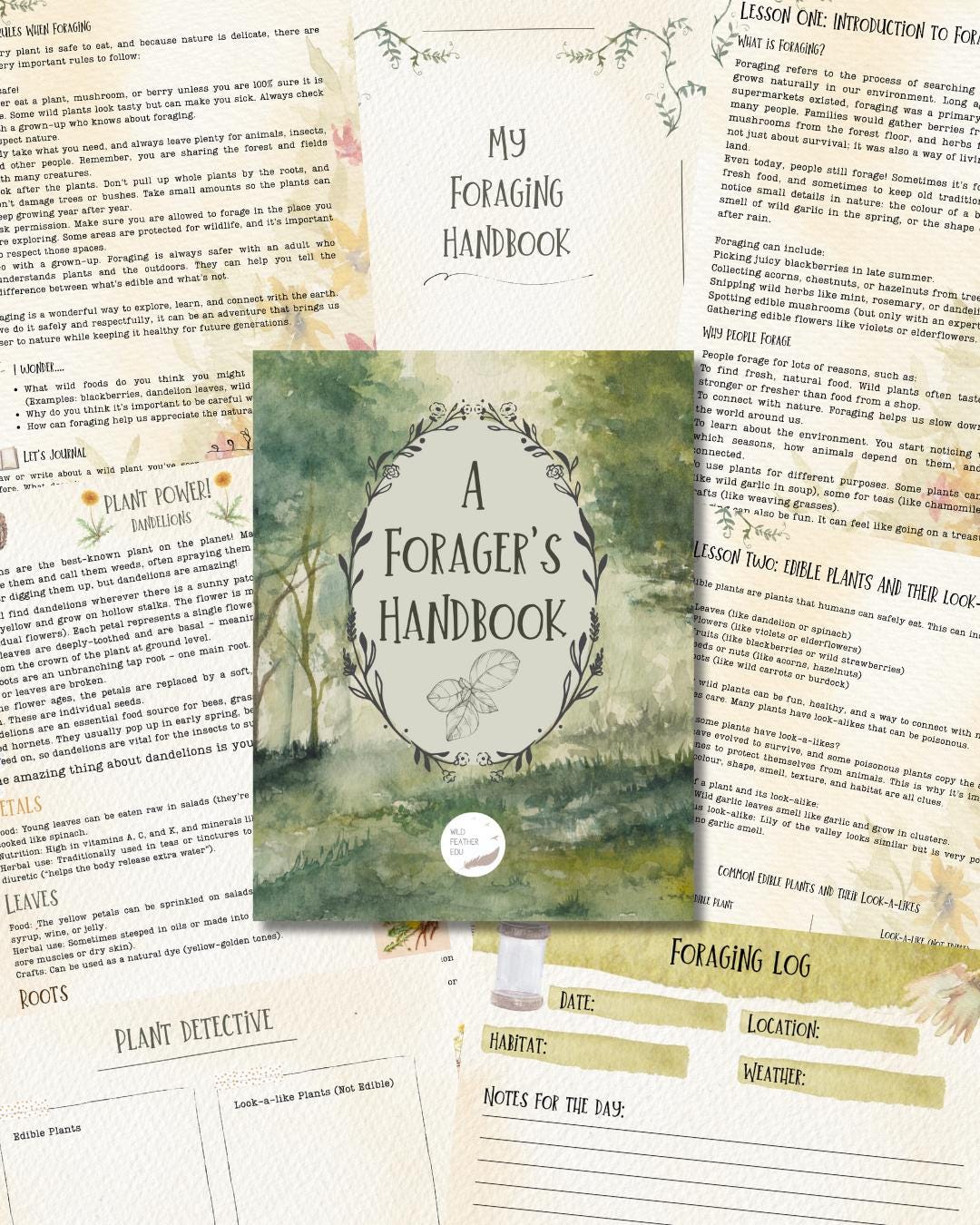 Digital Foraging Journal | Printable Foraging Log | Nature Exploration ...
