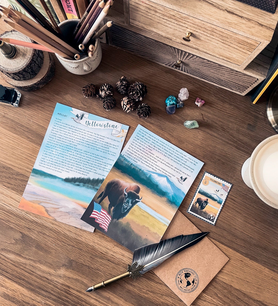 DIGITAL Yellowstone Explorer Letter With Lesson Plan - Etsy