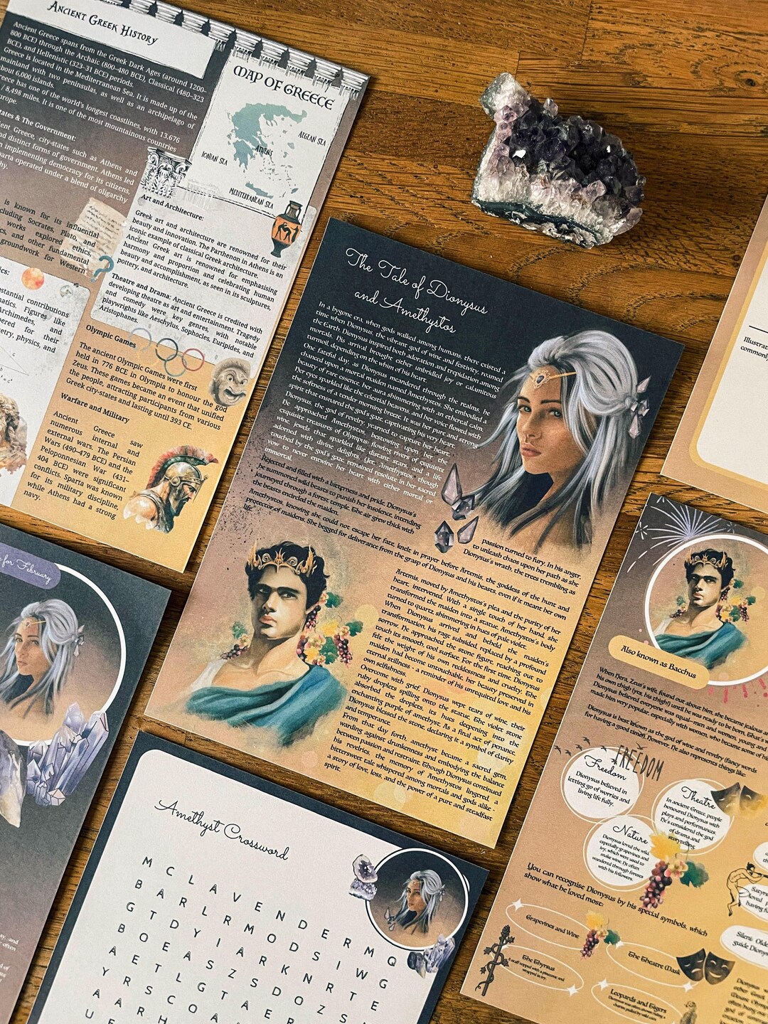 Dionysus and Amethystos | Greek Gods Myths & Legends Homeschool Lesson ...