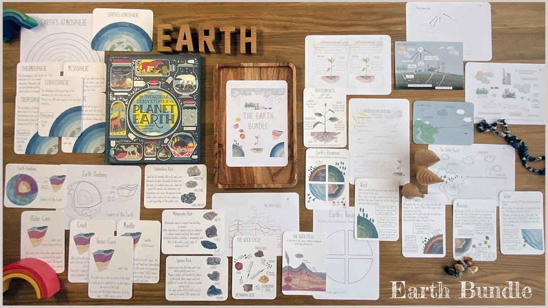 Earth Science Learning Bundle: Homeschool Printables & Activities (PDF ...