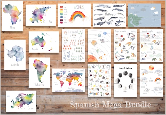 DIGITAL Spanish Mega Educational Bundle Spanish Abc Spanish - Etsy