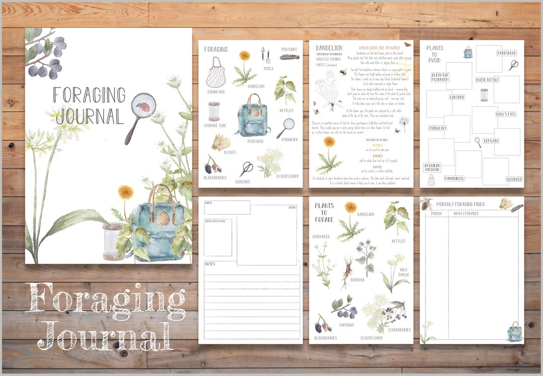 DIGITAL Foraging Journal - Etsy