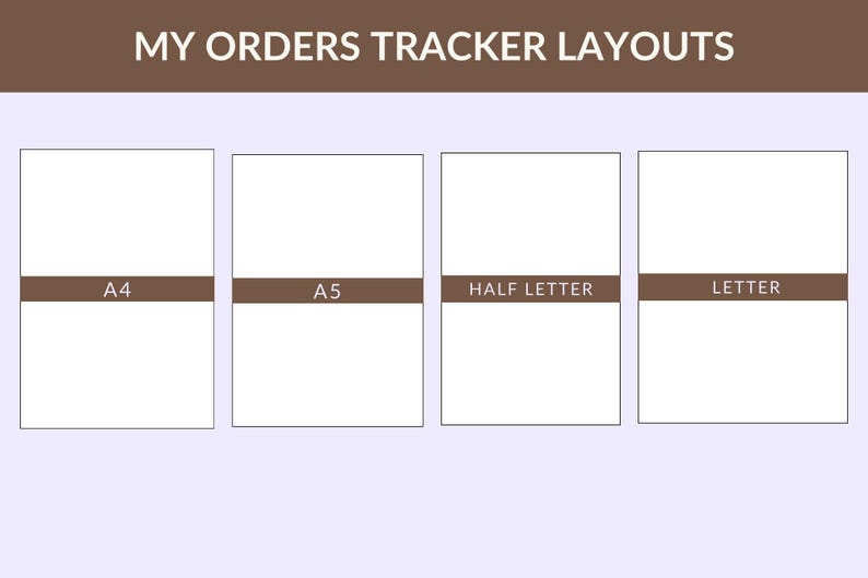 My Orders Tracker Printable | Online Purchase Log | Shopping Tracker ...