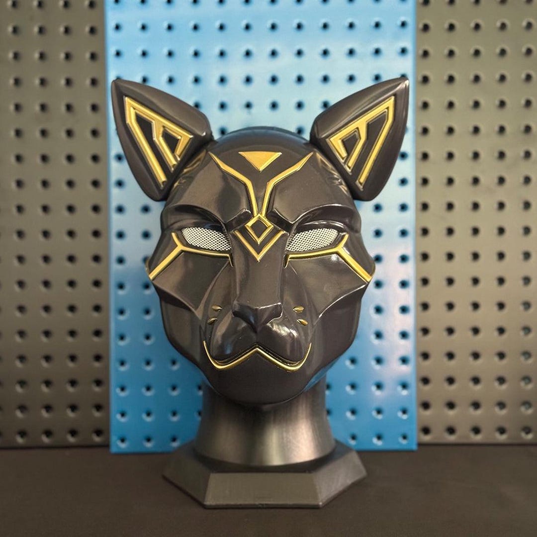 Bastet Ana Over-watch Cosplay Custom Mask, Helmet, Costume Wearable ...