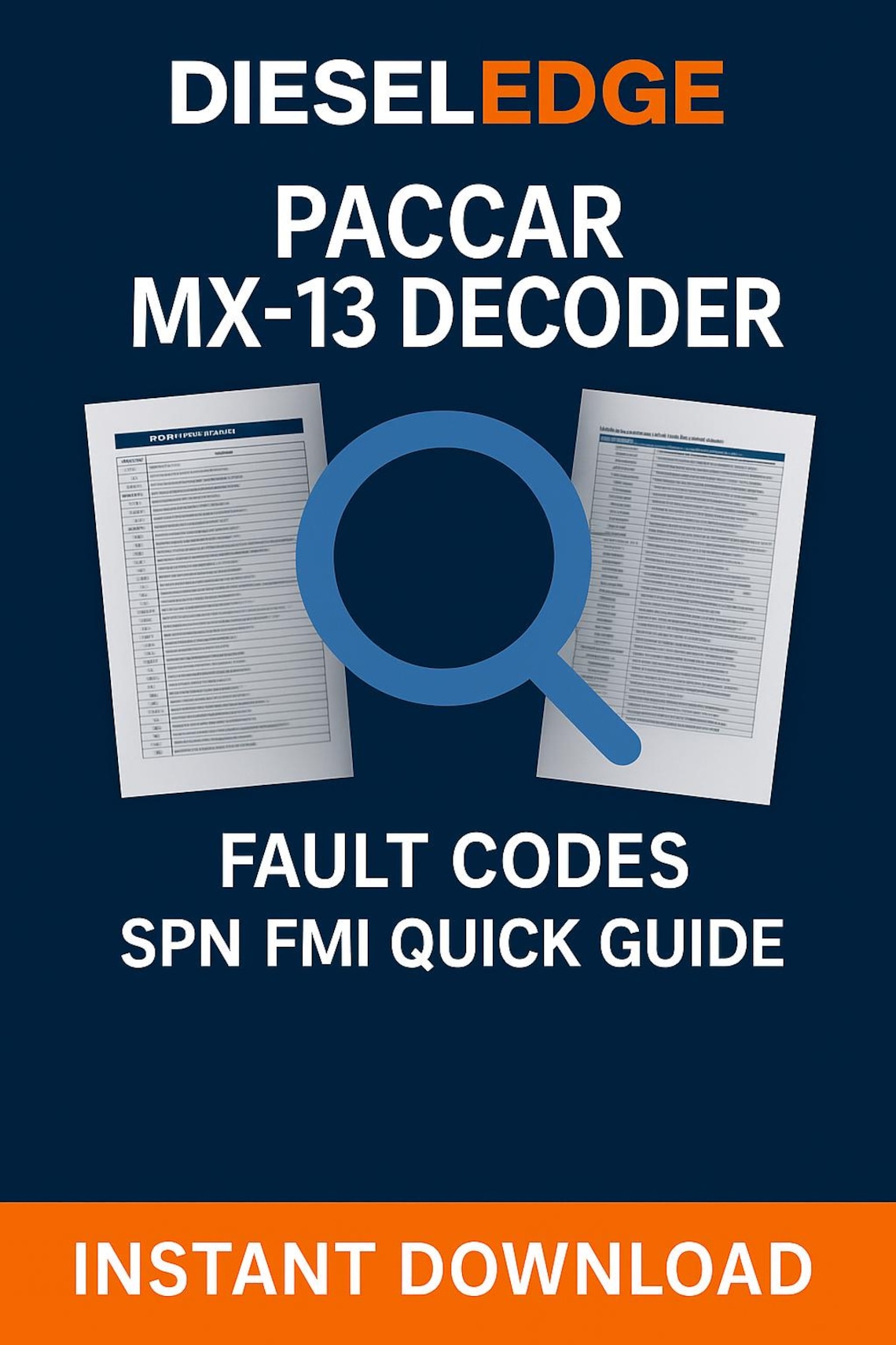 PACCAR MX-13 Fault Code Decoder | SPN Fmi Quick Reference Guide ...