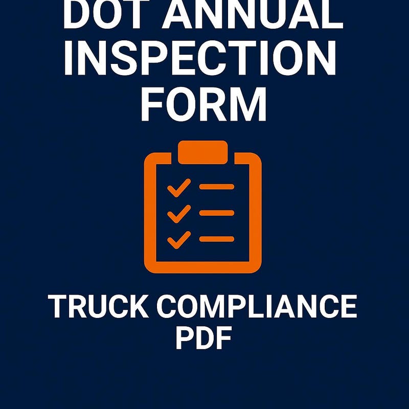 Semi Truck Inspection Form - Etsy