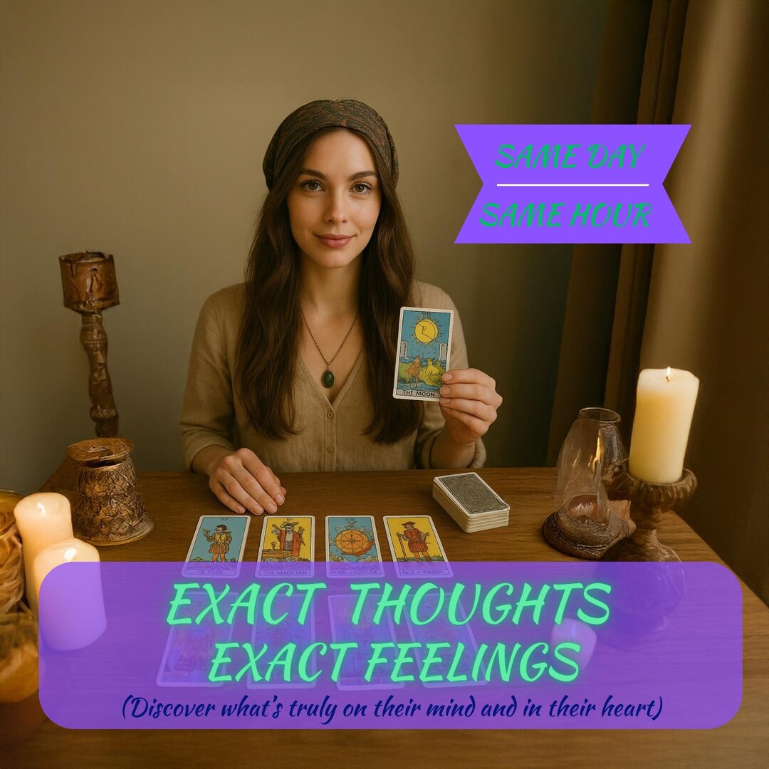 Same Hour Exact Thoughts & Feelings Tarot Reading, Psychic Love Reading ...