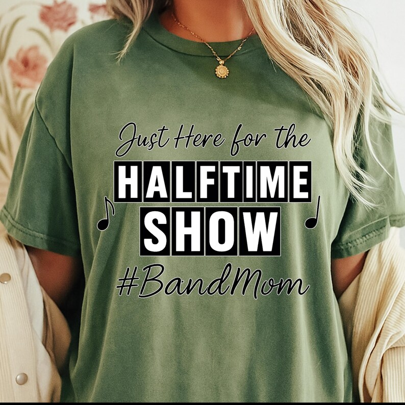 Halftime Show PNG: Band Mom Football Shirt Design (digital Download) - Etsy