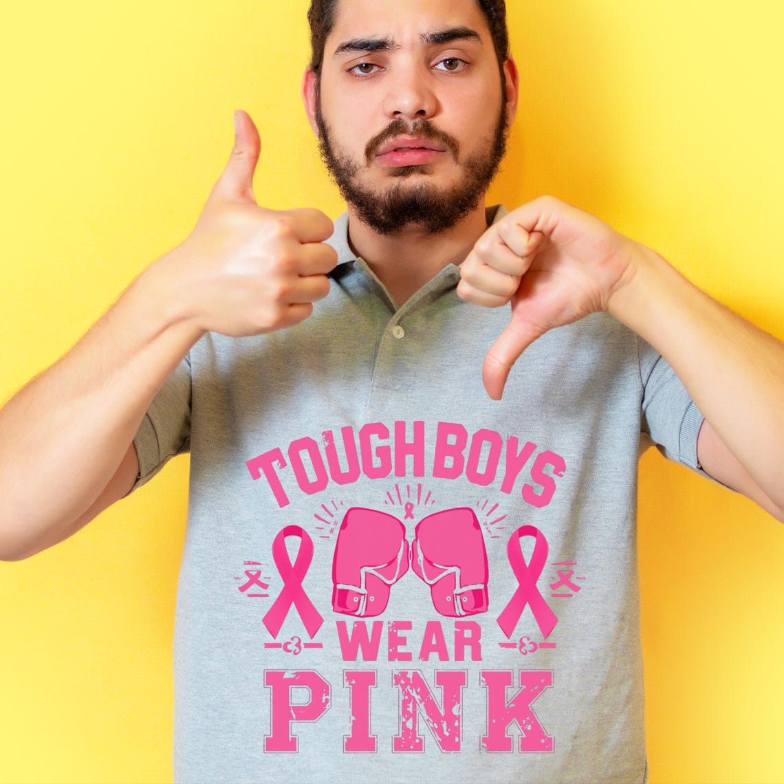 Breast Cancer Awareness Png: Tough Boys Wear Pink, Fight Cancer ...