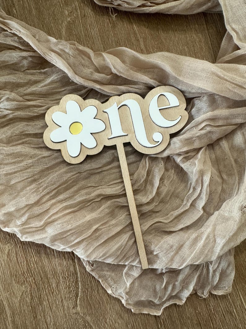 Daisy Number Cake Topper | Daisy One | Daisy 1st Birthday | Smash Cake ...