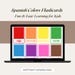 Spanish Colors Flashcards - Etsy