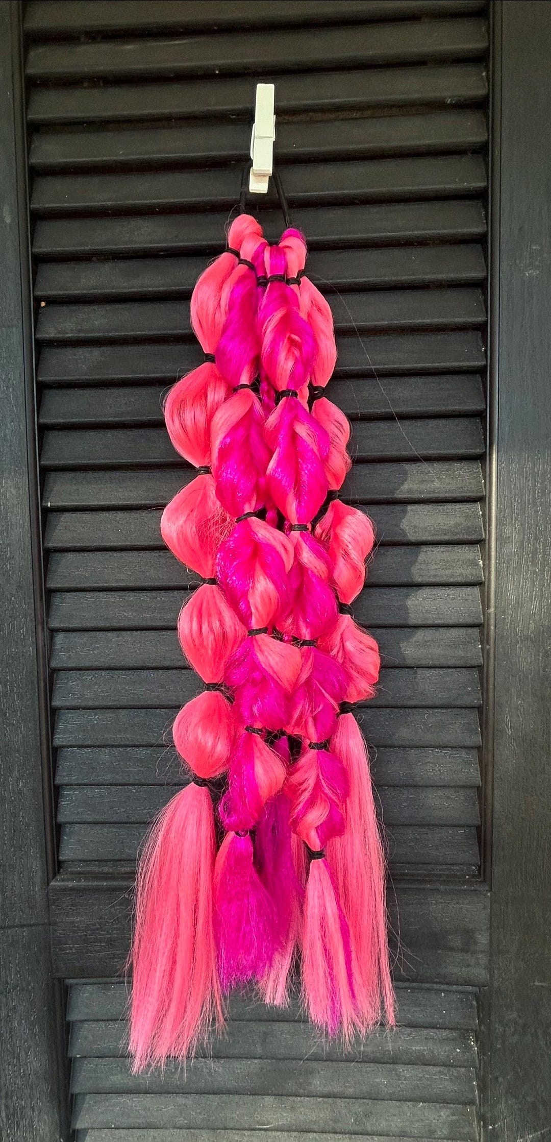 Softball Pony Tail Tie Ins/rave Hair - Etsy