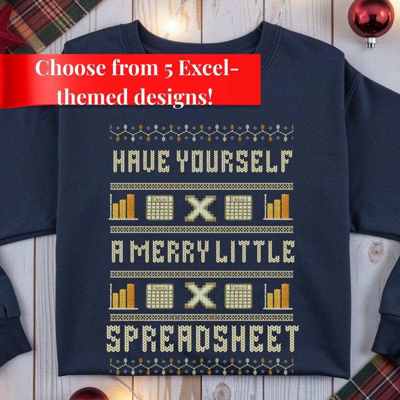 Excel Christmas Jumper - Etsy UK