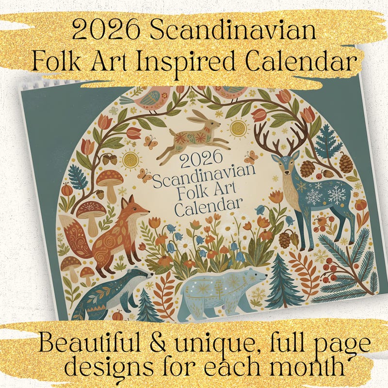 2026 Hygge Wall Calendar - Etsy