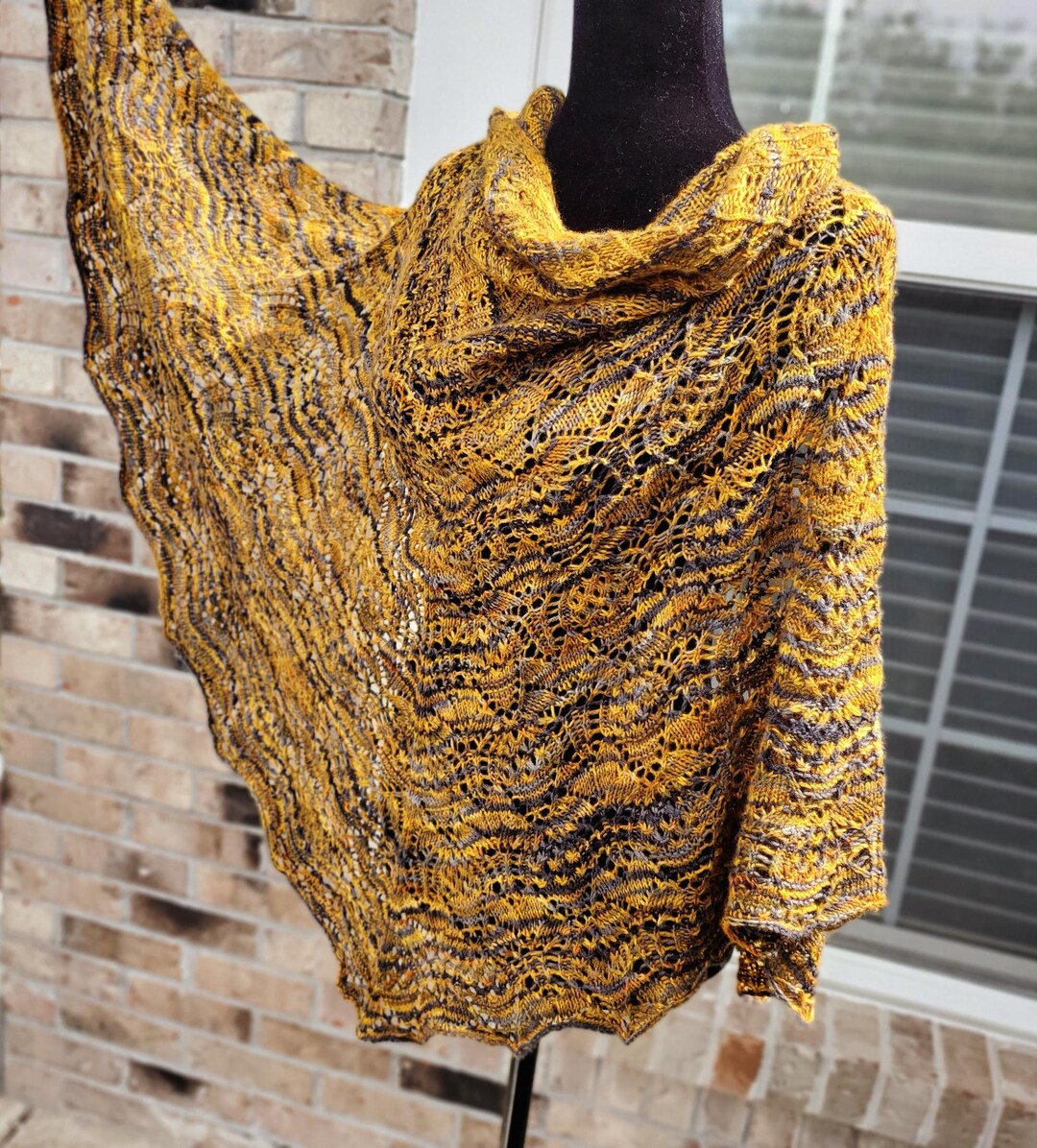 Scottish Thistle - Hand Knit Lace Shawl Large Triangular Heirloom Focal ...
