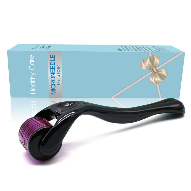 Derma Roller for Face Body Hair - Titanium 540/1200/ 3 in 1 Micro ...