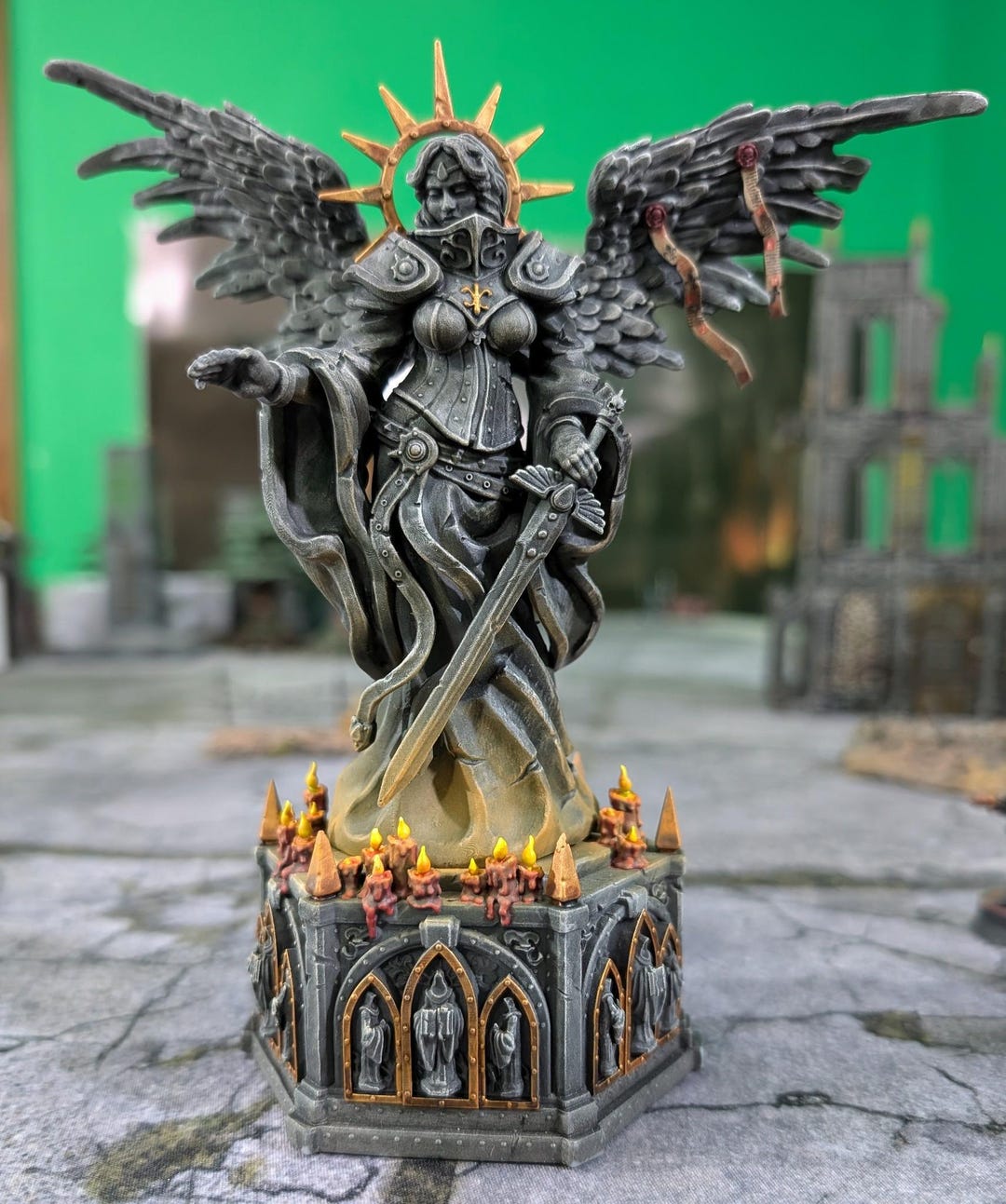 Saint Winged Battle Sister Statue Celestine | Tainted Windmill ...