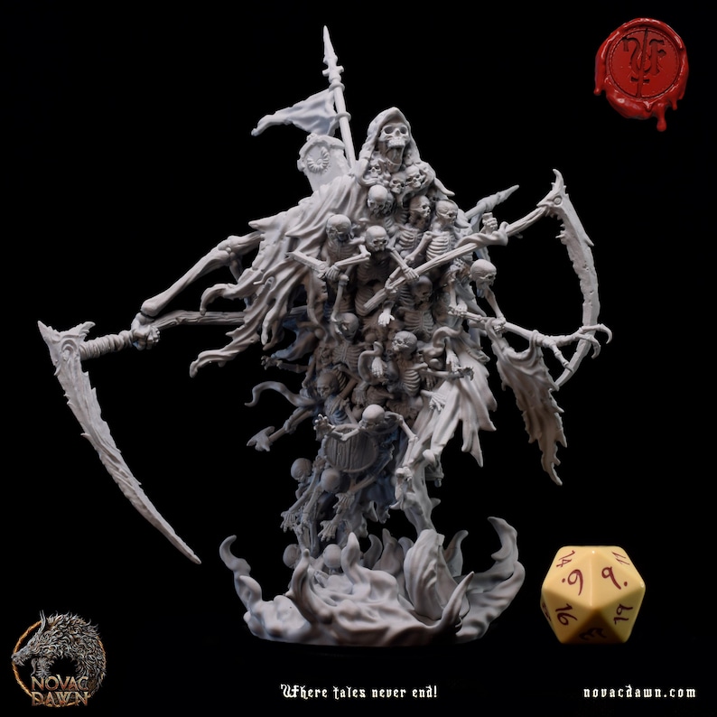 Ashyr Nightveil - Harbinger of Souls – D&D Miniature | Novac Dawn - Etsy