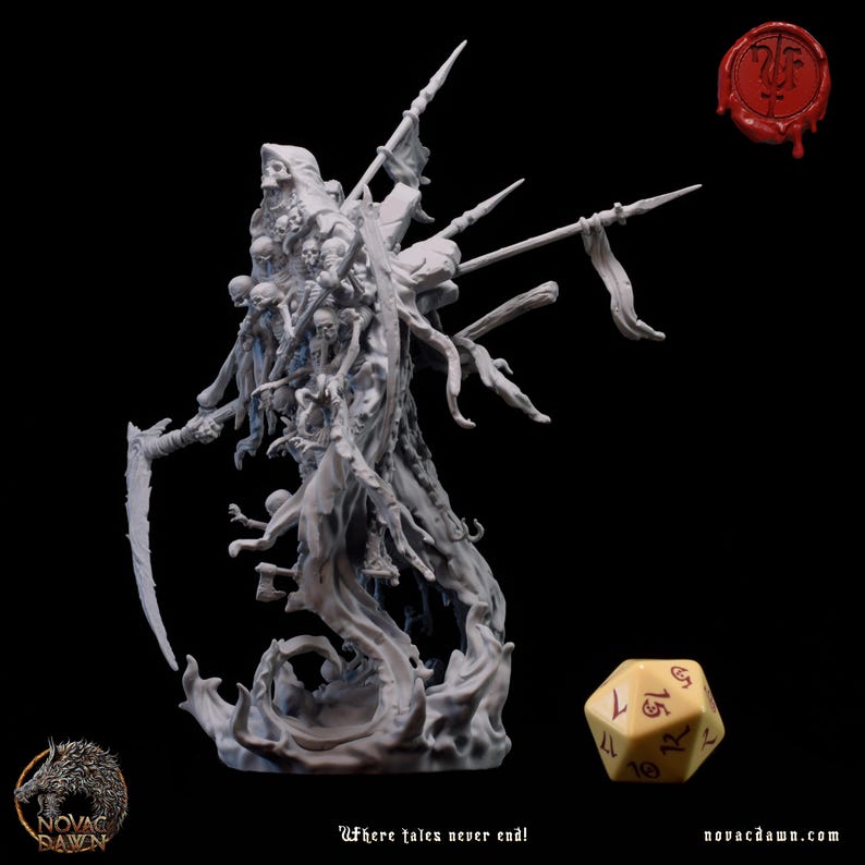 Ashyr Nightveil - Harbinger of Souls – D&D Miniature | Novac Dawn - Etsy