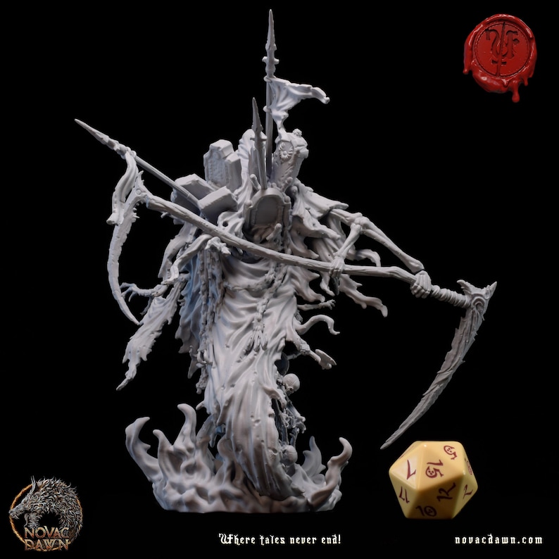 Ashyr Nightveil - Harbinger of Souls – D&D Miniature | Novac Dawn - Etsy