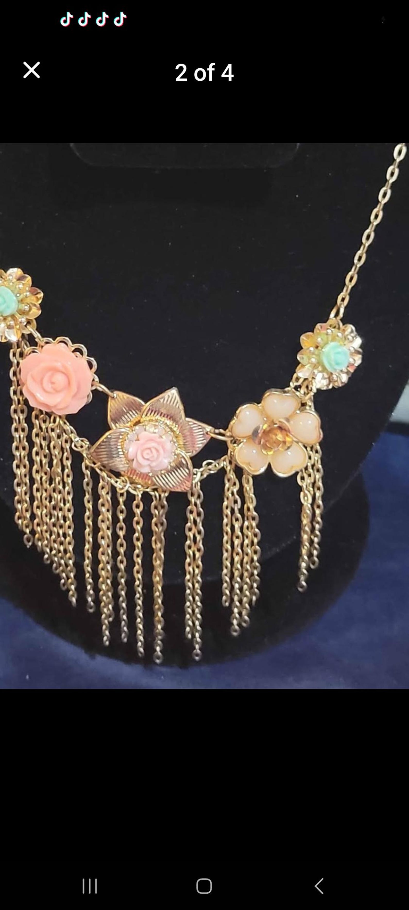 Flower Rain Necklace - Etsy